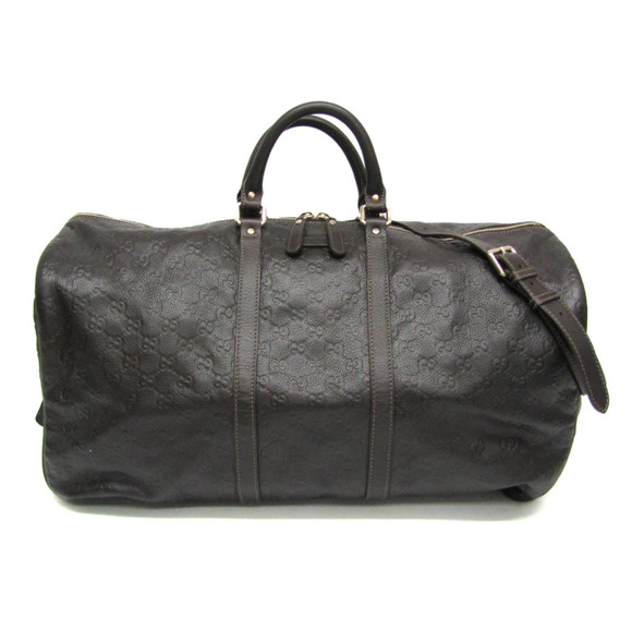 Gucci | Bags | Gucci Brown Leather Boston Bag | Poshmark